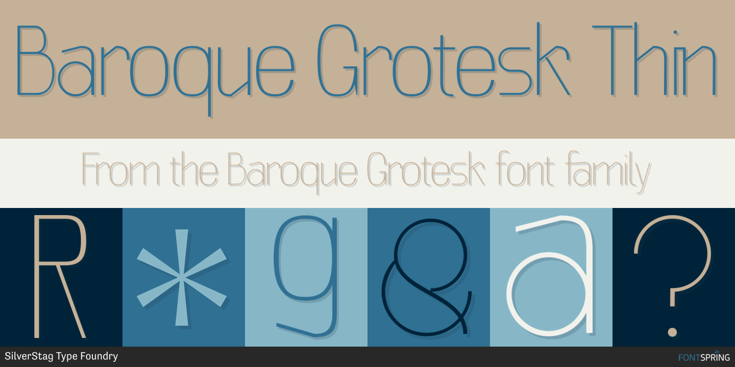Fonts similar to Baroque Grotesk