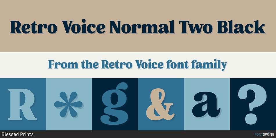 Retro Voice Normal Two Black Font