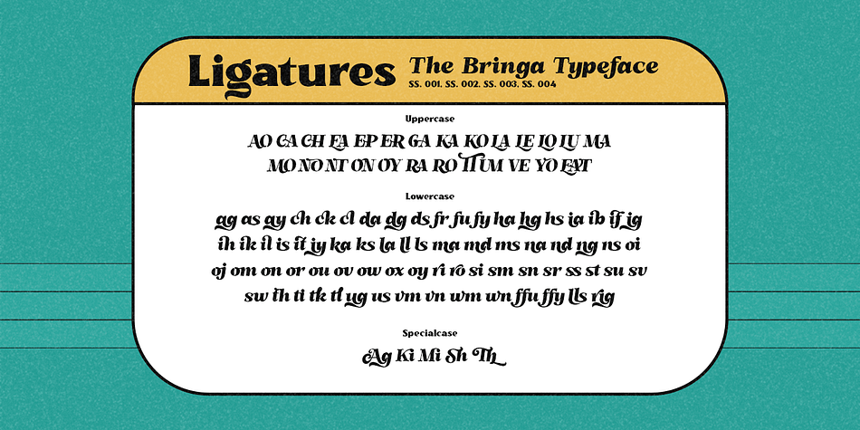 The Bringa Font