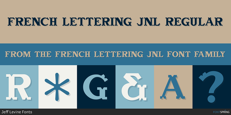 French Lettering JNL Regular Font