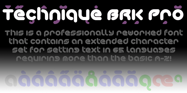 Technique BRK Pro Font