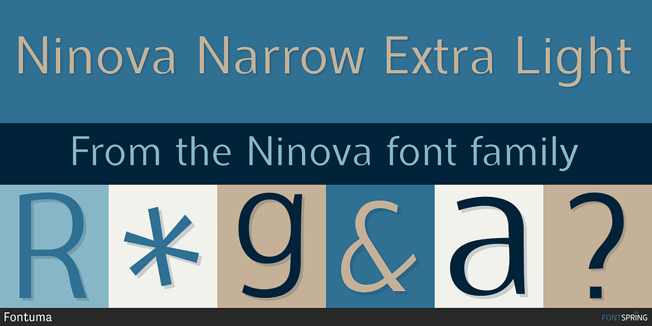 Ninova Narrow Extra Light Font