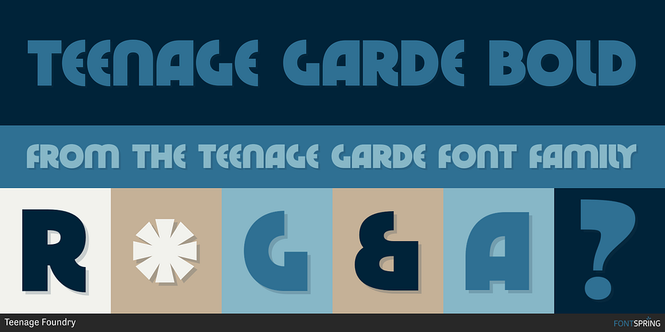 Teenage Garde Bold Font
