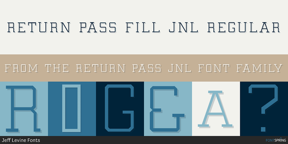 Return Pass JNL Font