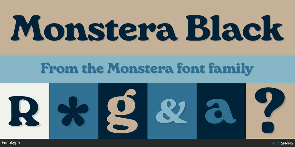 Monstera Black Font