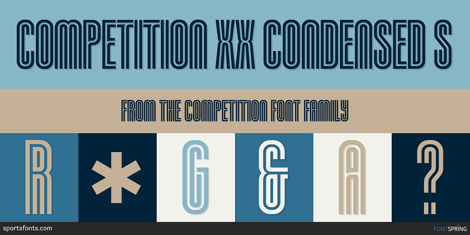 Competition XX Condensed S Font