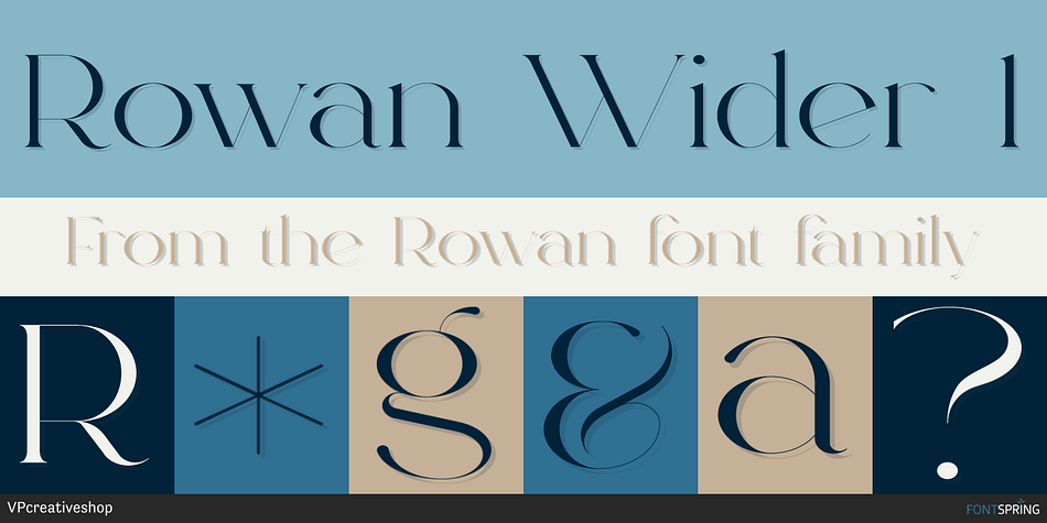 Rowan Wider 1 Font