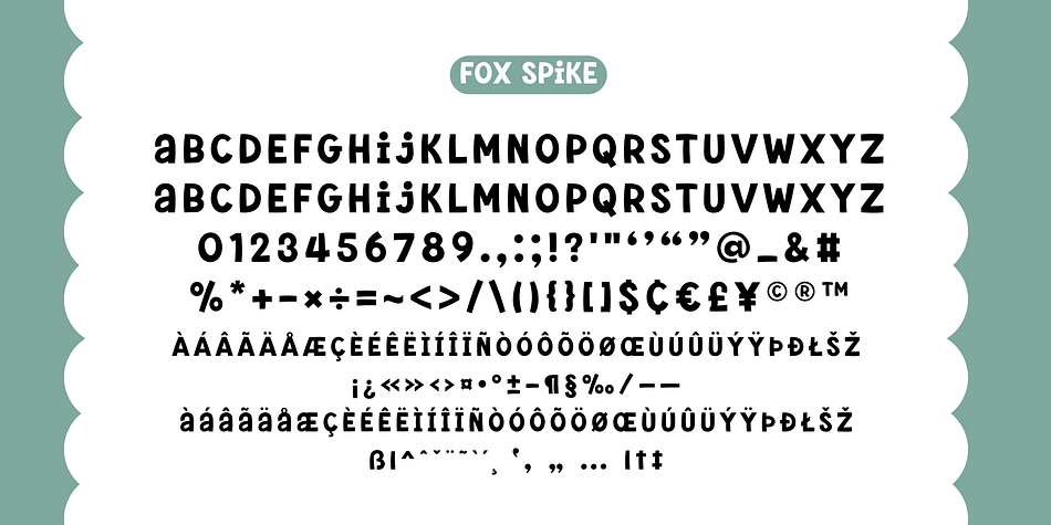 Fox Spike Font