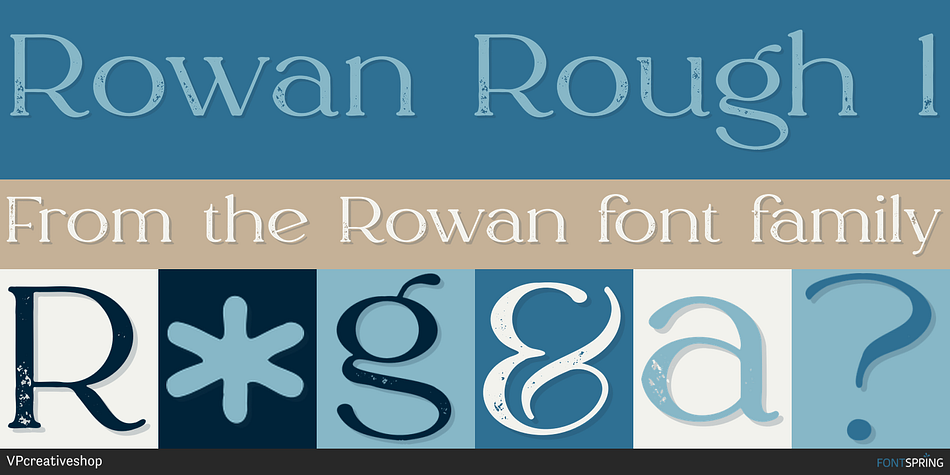 Rowan Rough 1 Font
