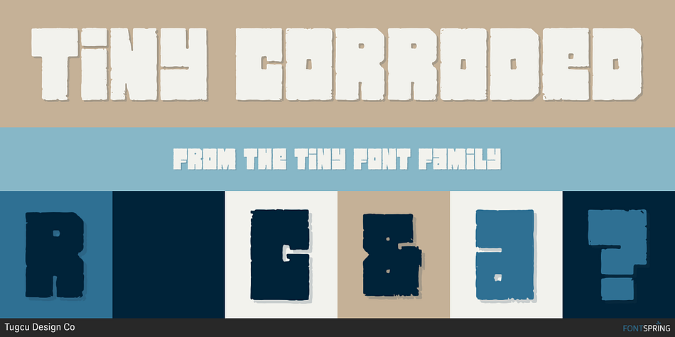 Tiny Corroded Font