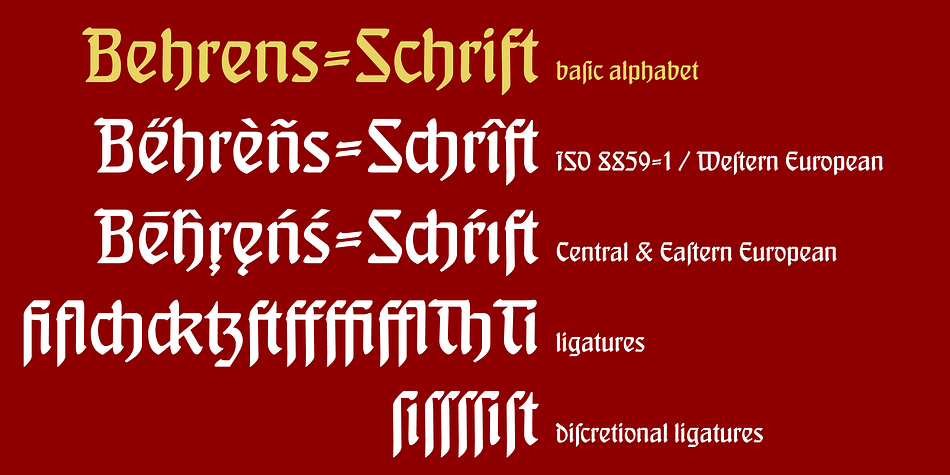 Behrens Schrift Font Family by ingoFonts - Fontspring