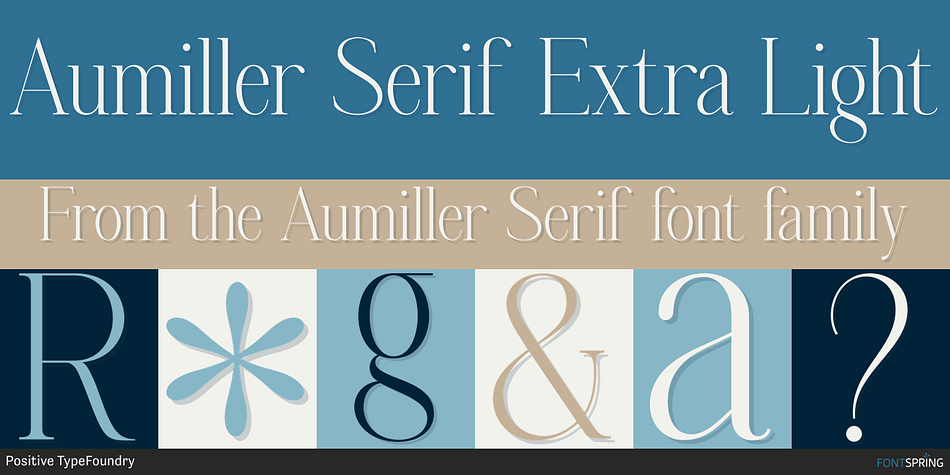 Aumiller Serif Extra Light Font