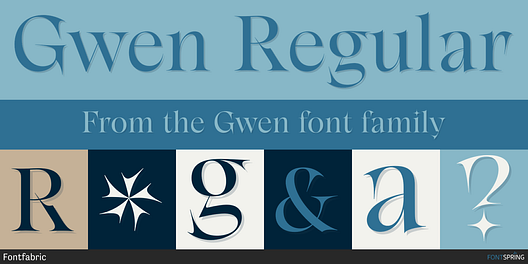 Fonts similar to Gwen