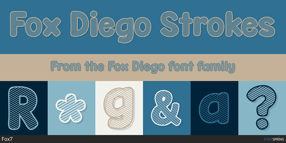 Fox Diego Strokes Font