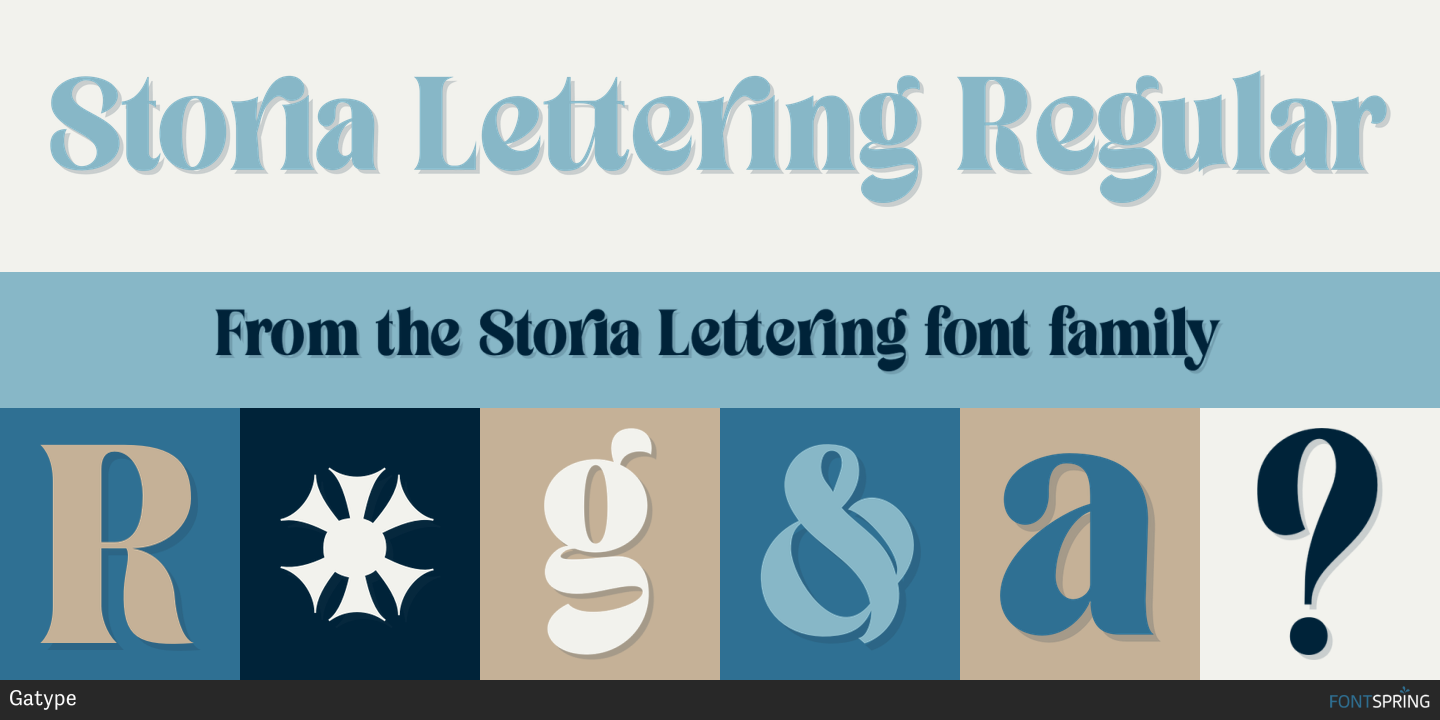 Fonts similar to Storia Lettering