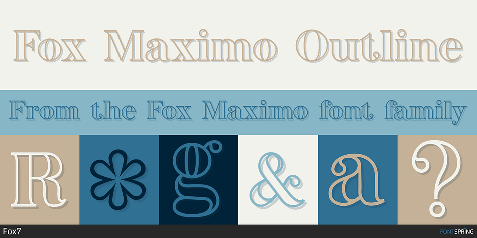 Fox Maximo Outline Font
