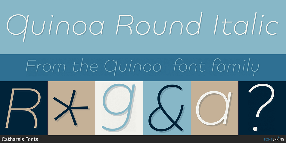 Quinoa Regular + Bold Collection by Catharsis Fonts