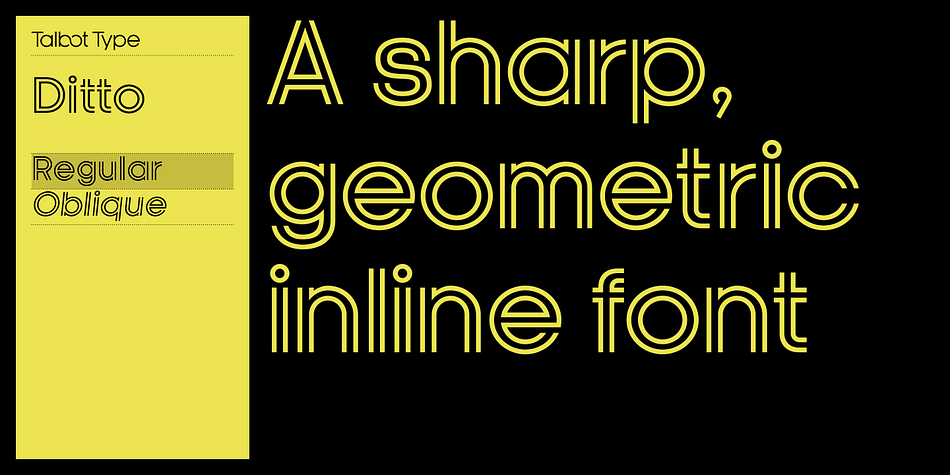 Ditto Font Family by Talbot Type - Fontspring