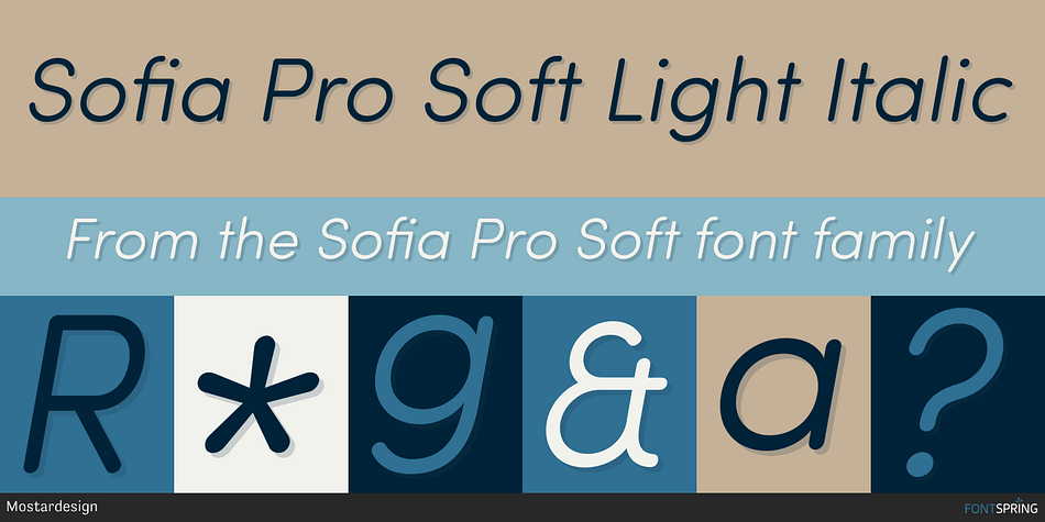 Sofia Pro Soft Light Italic Font