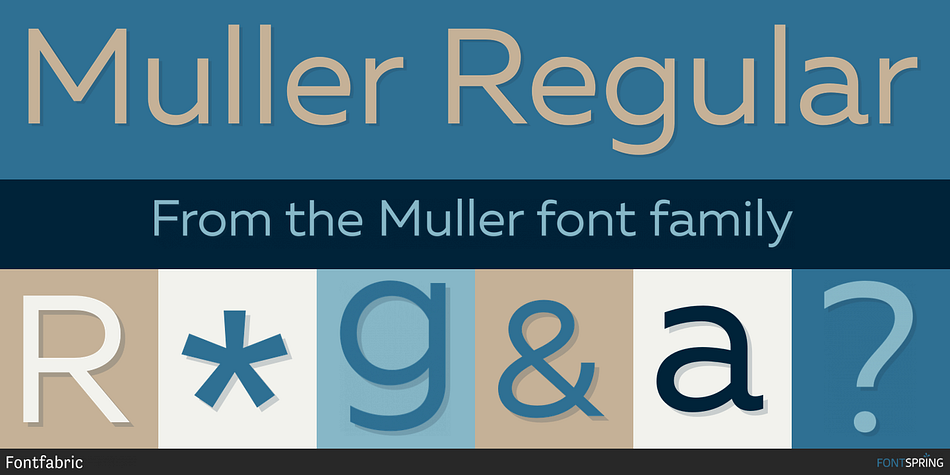 Muller Regular & Bold Set Font