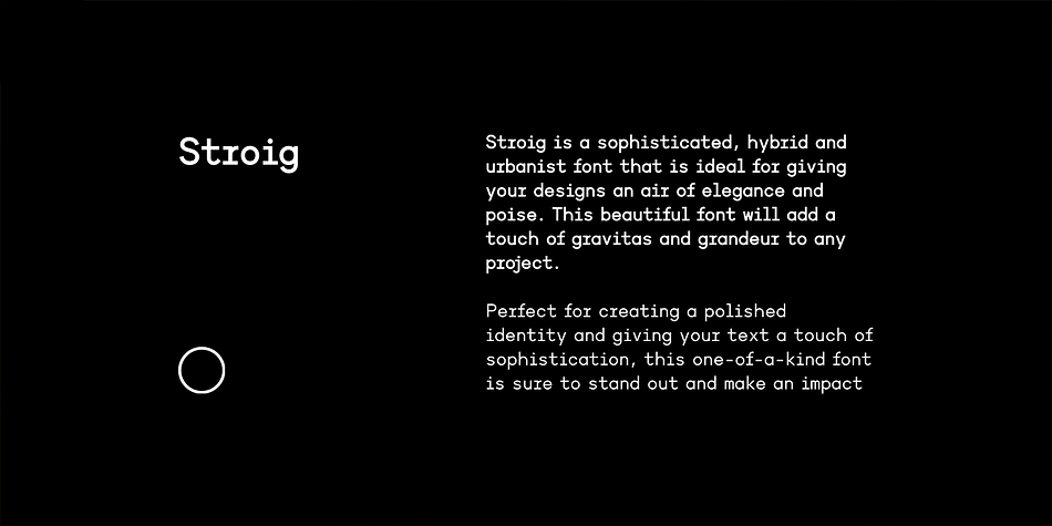 Stroig Font