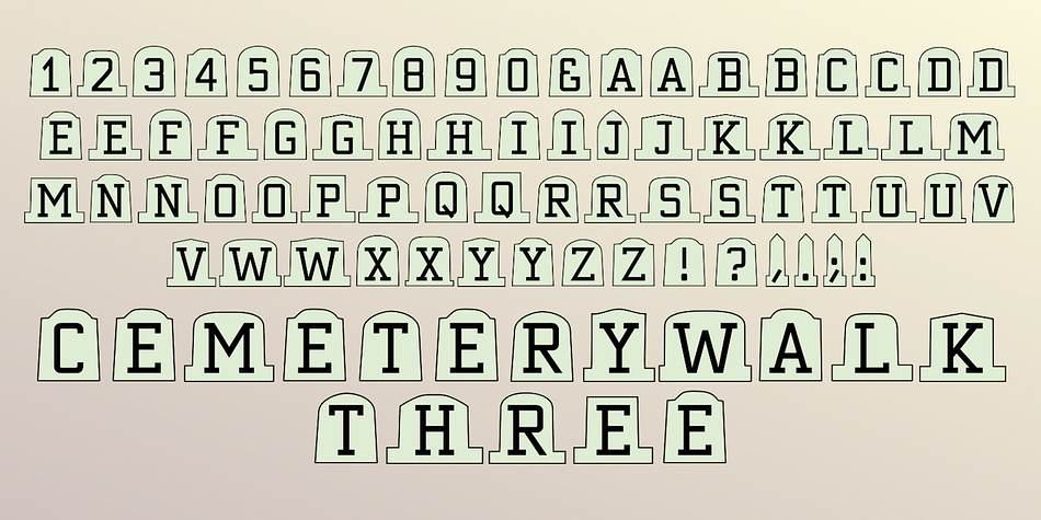 CemeteryWalk Font