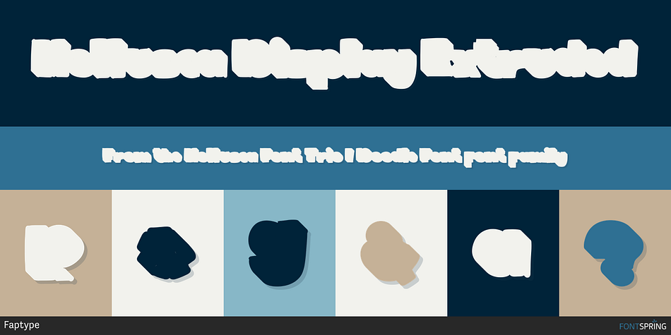 Mollusca Display Extruded Font