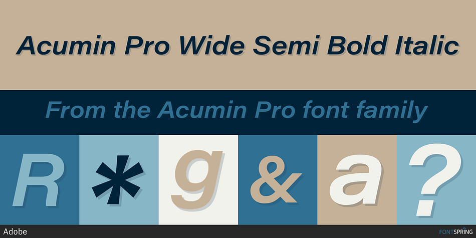 Acumin Pro Wide Font