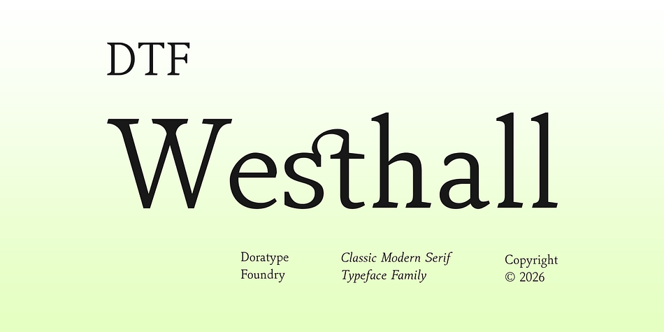 DTF Westhall Font