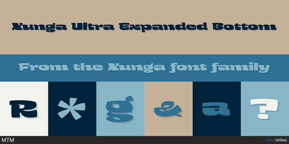 Xunga Ultra Expanded Bottom Font