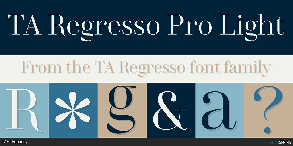 TA Regresso Pro Light Font