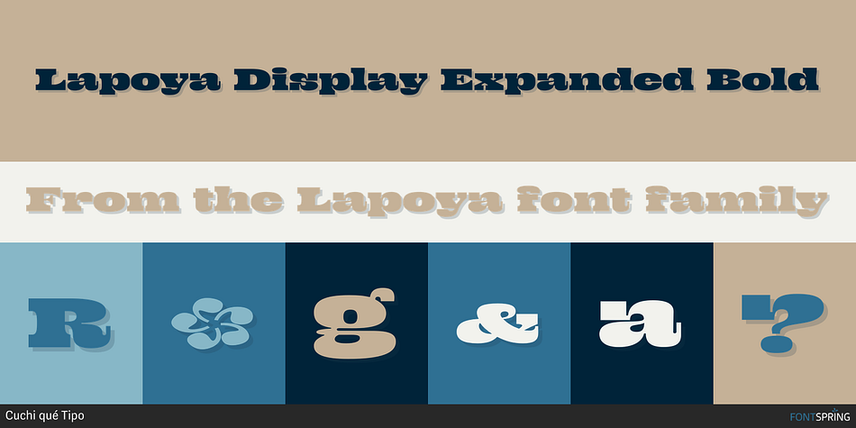 Lapoya Display Expanded Bold Font
