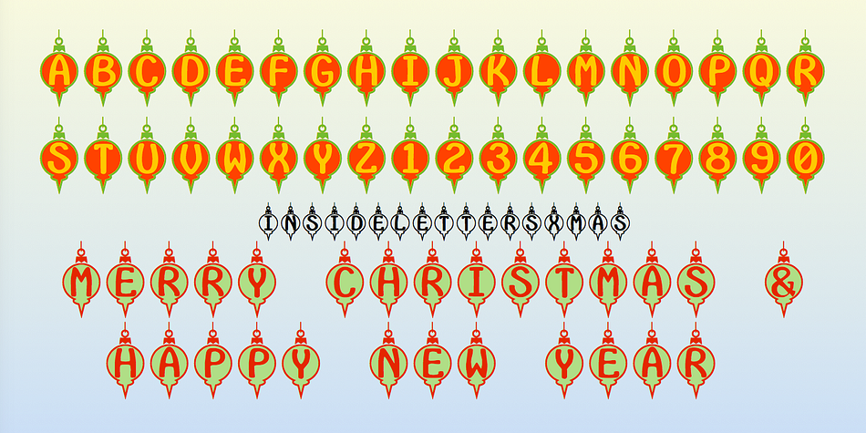InsideLettersXmas Font