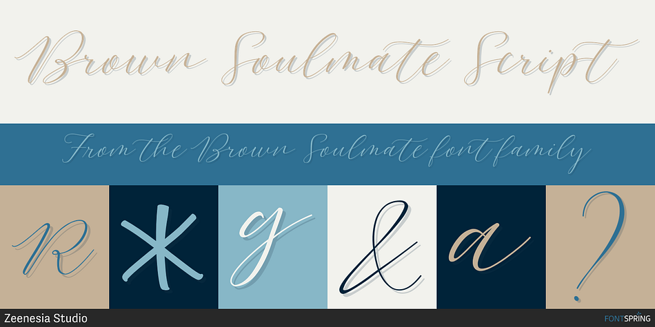 Brown Soulmate Script Font