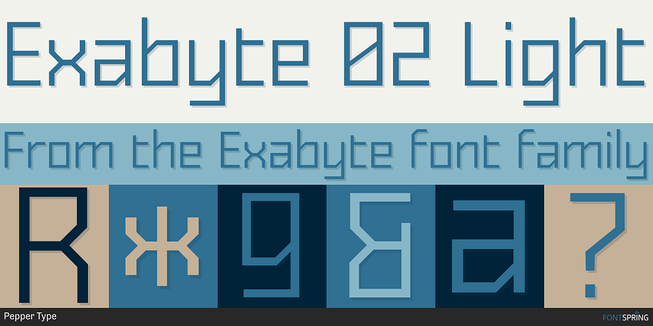 Exabyte 02 Light Font
