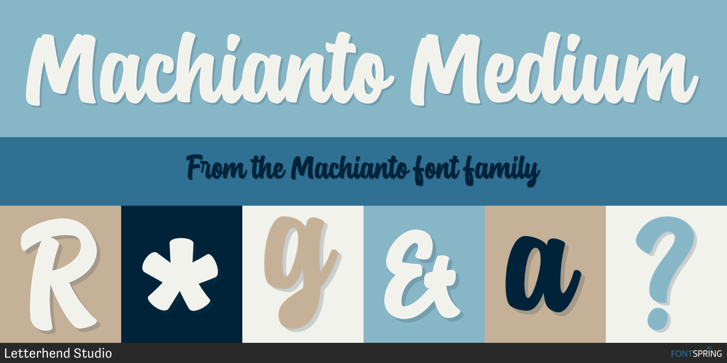 Fonts similar to Machianto