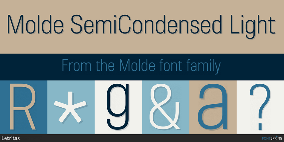 Molde SemiCondensed Light Font