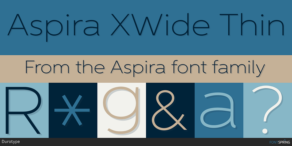 Aspira XWide Thin Font
