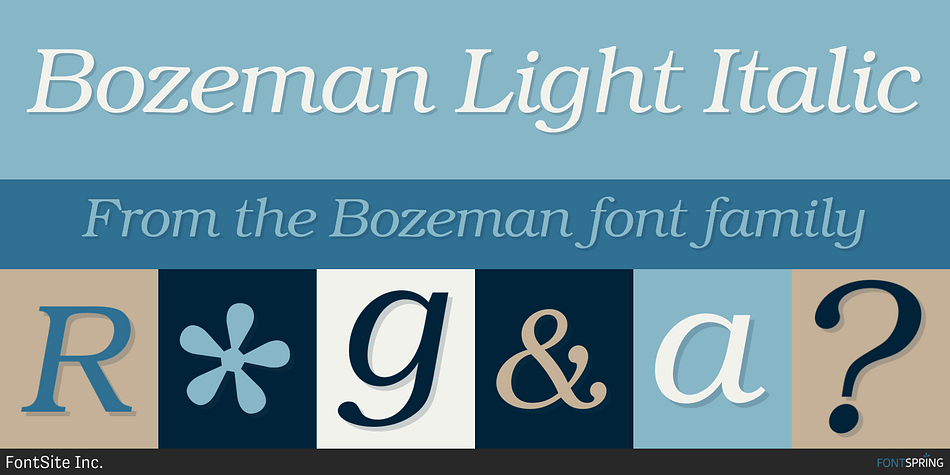 Bozeman Font