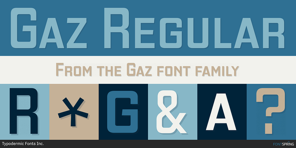 Gaz Regular Font