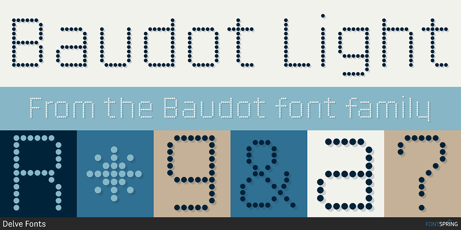 Baudot Light Font