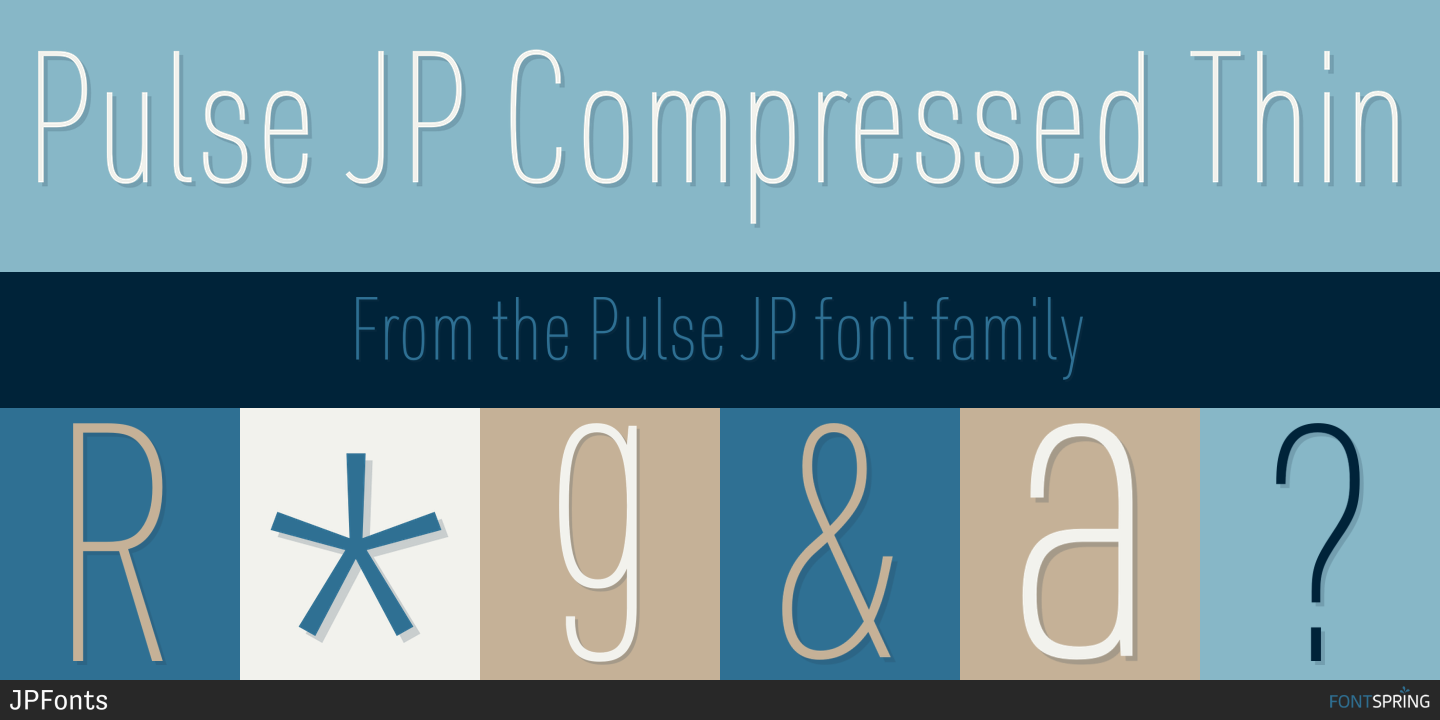 Fonts similar to Pulse JP