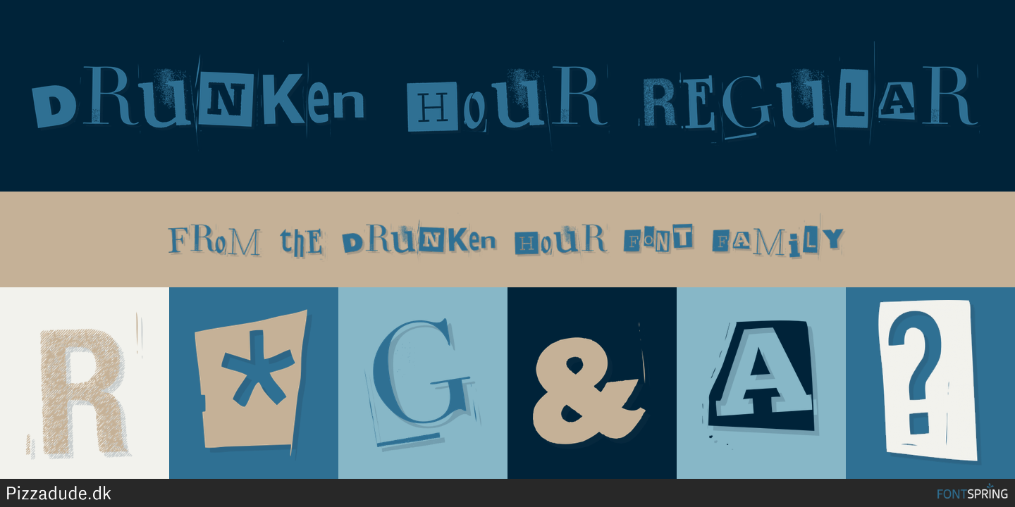 Fonts similar to Drunken Hour