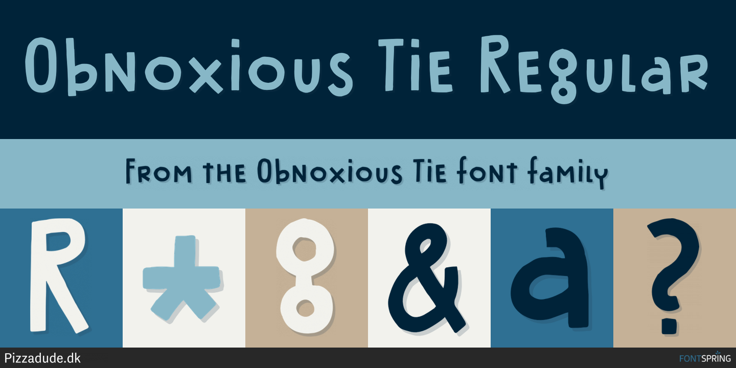 Fonts similar to Obnoxious Tie