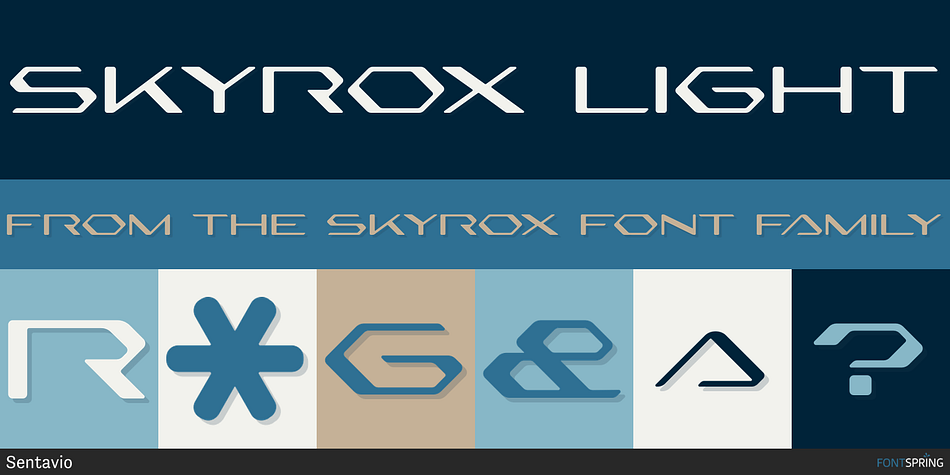 Skyrox Light Font