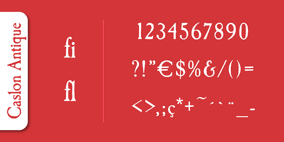 Caslon Antique Pro Font