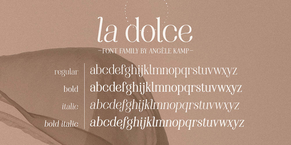 La Dolce Font Family by Angèle Kamp - Fontspring