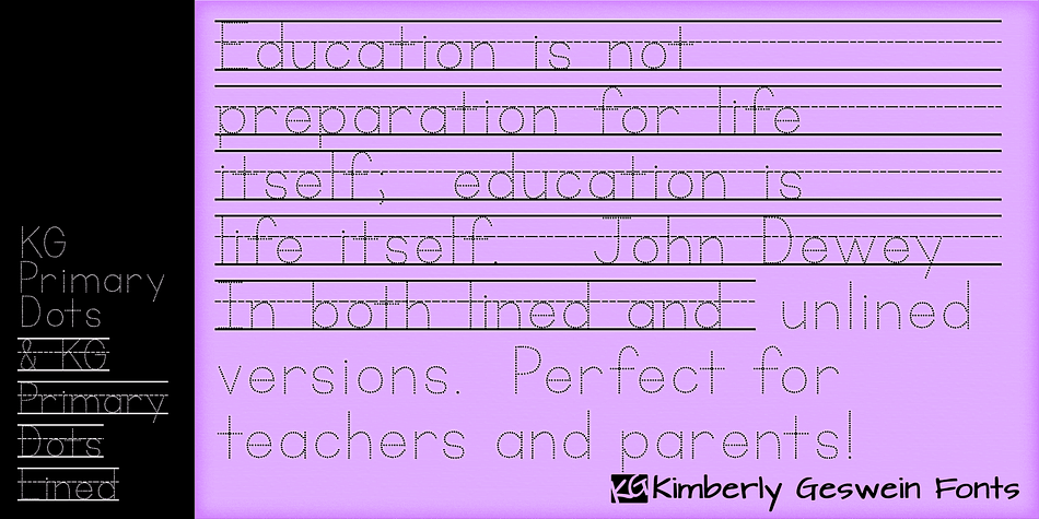 KG Primary Dots Font | Fontspring