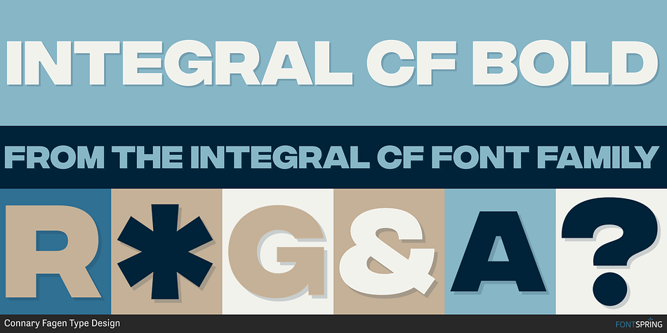 Integral CF Bold Font
