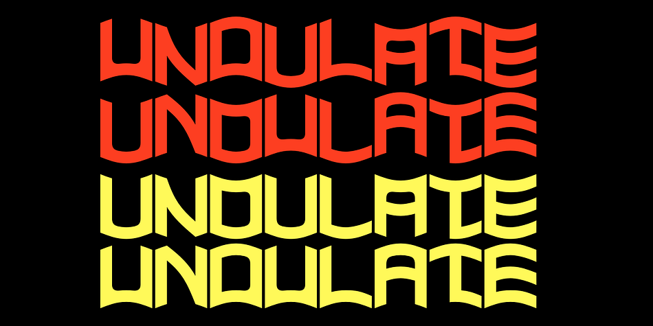 Undulate Font